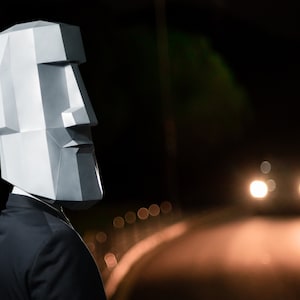 Moai Mask | DIY Paper Mask, Printable Template, Papercraft, 3D Mask ...