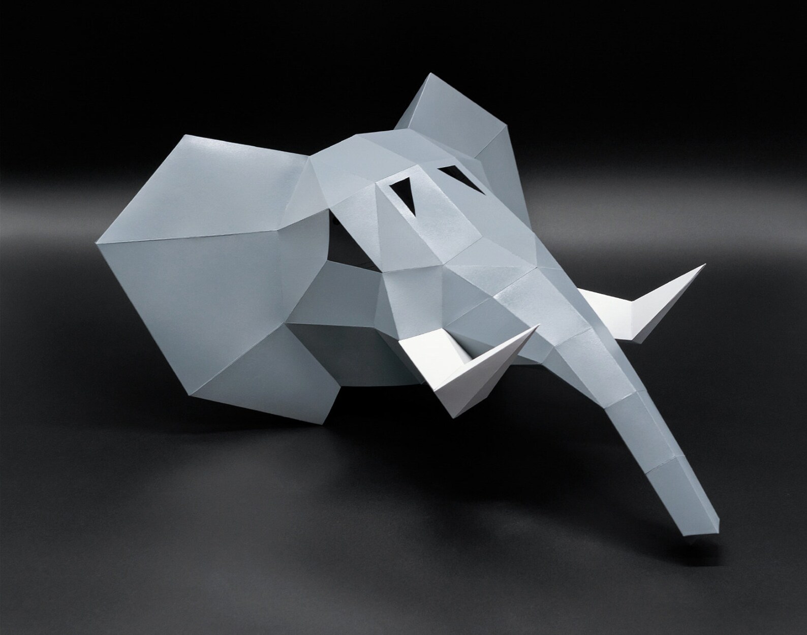 Elephant Mask | DIY Paper Mask, Printable Template, Papercraft, 3D Mask ...