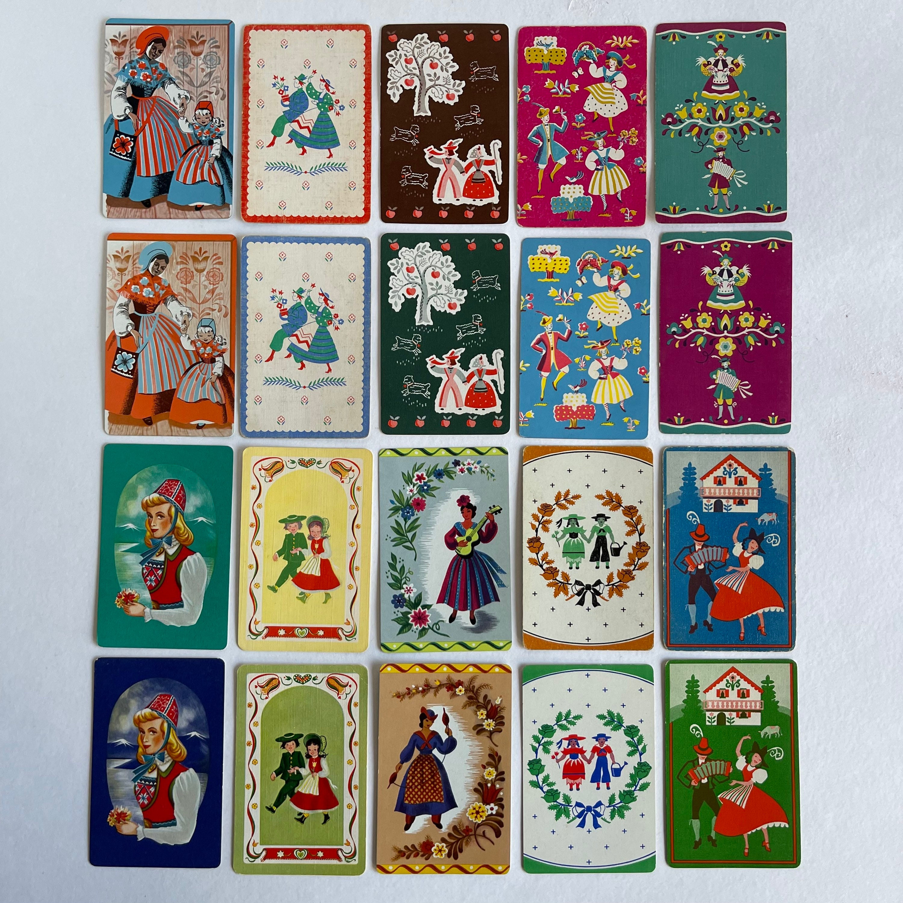 Vintage Dutch Girl Netherlands Theme Swap Card Sets Playing Cards Lot ...