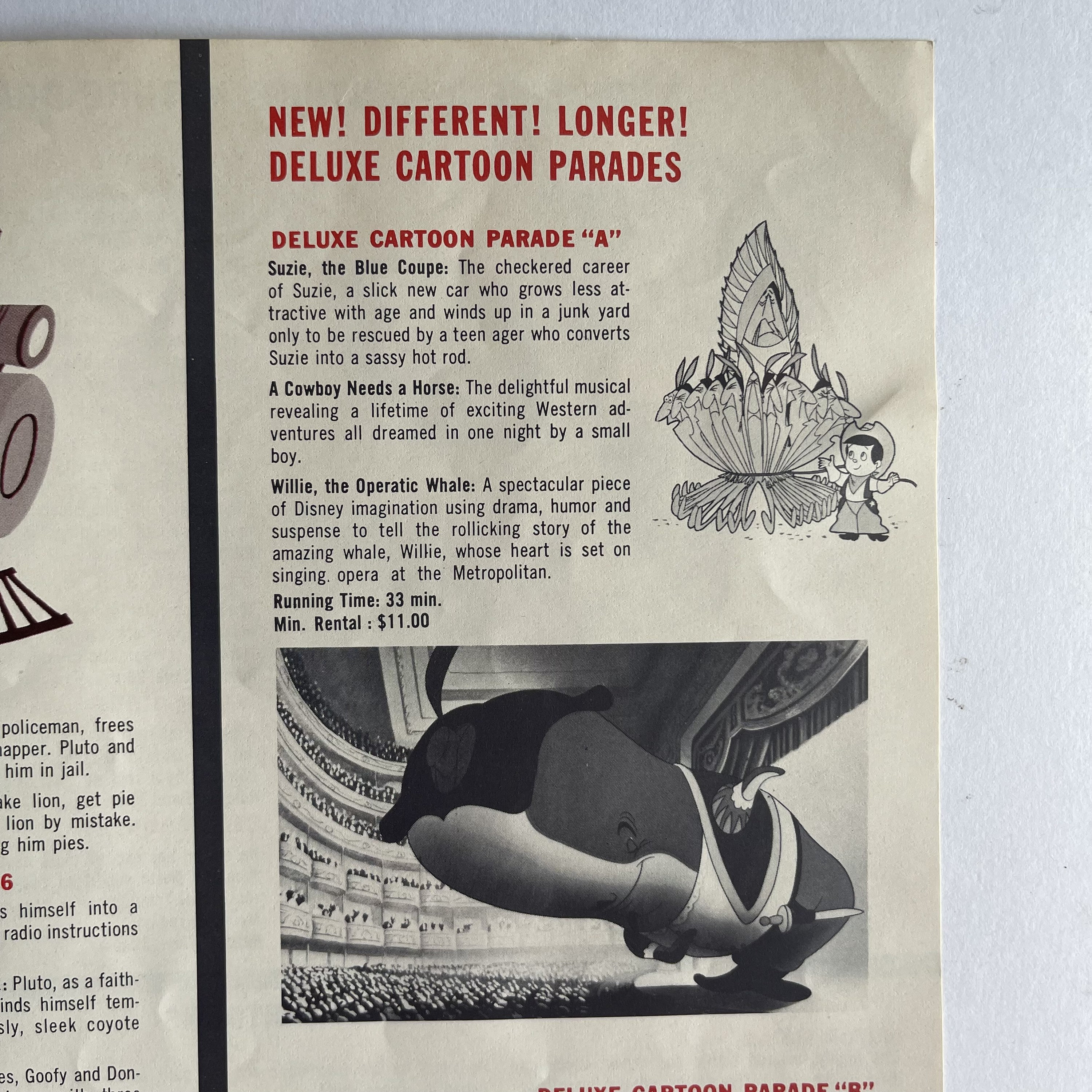 1961-1962 Catalog of Walt Disney 16mm Films Movie Brochure | Etsy