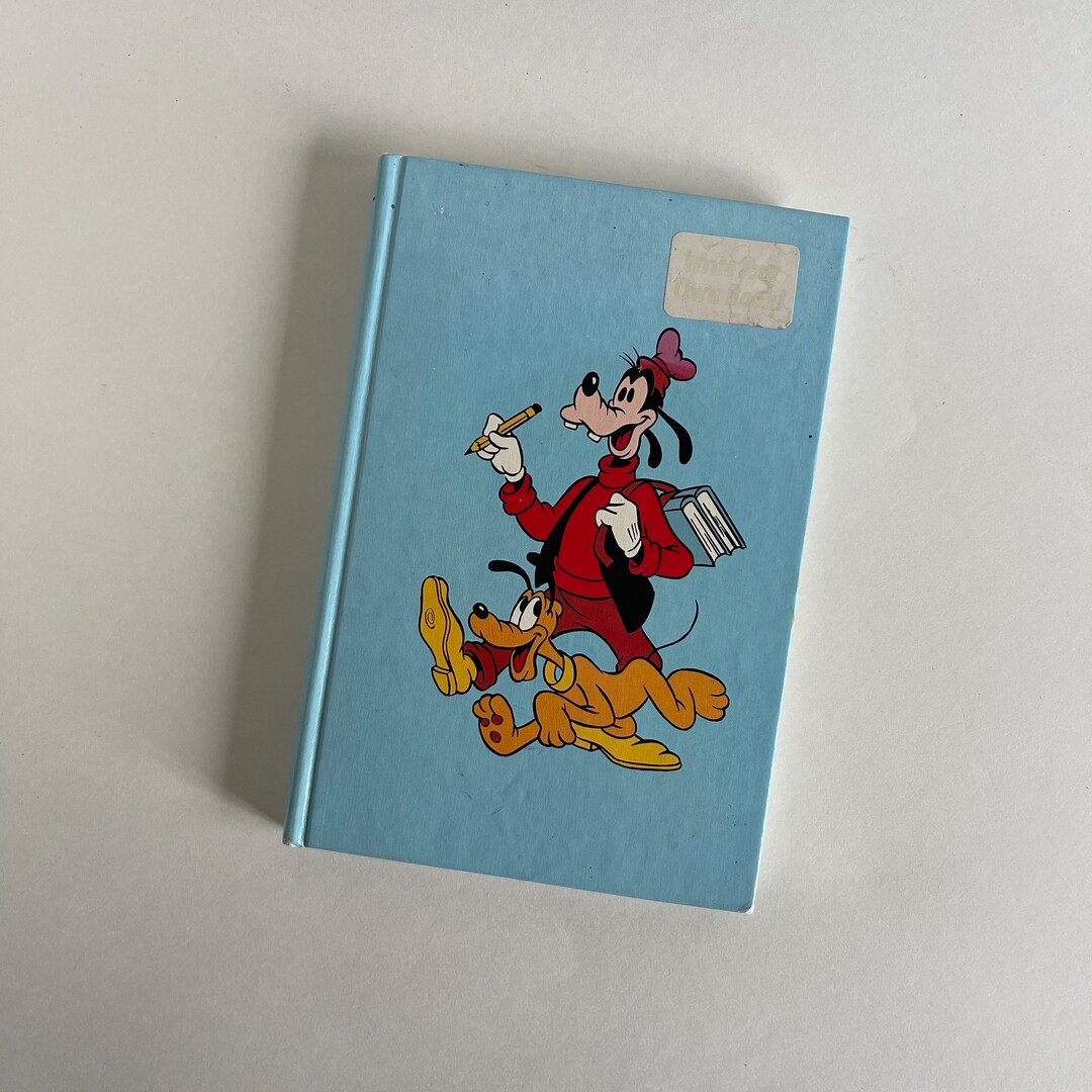 Vintage 1982 Goofy and Pluto Disney Hardcover Blank Notebook - Etsy