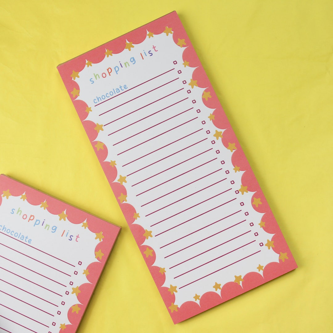 Shopping List Notepad - Etsy
