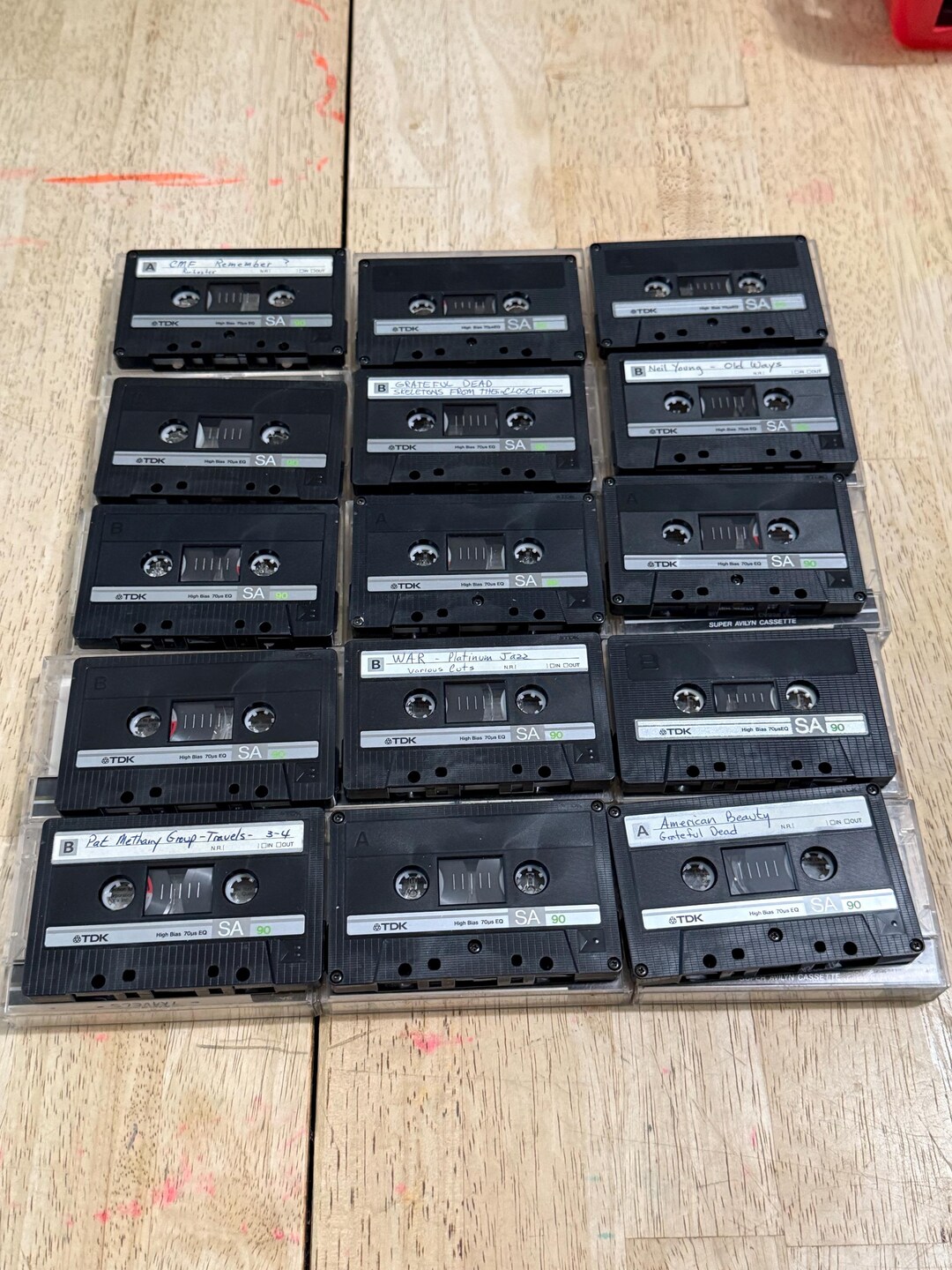 Lot of 15 Used High Bias Type II Cassette Tapes: Mostly TDK Maxell Sony ...