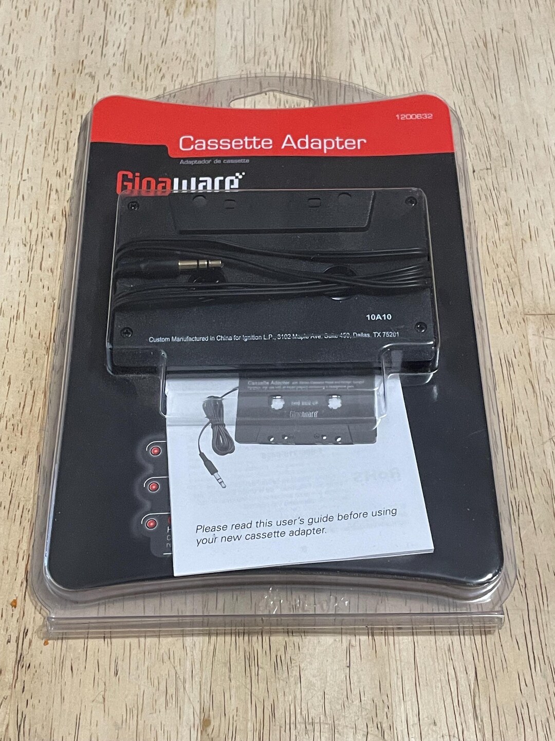 Gigaware Vehicle Car Cassette Audio Auxiliary 3.5mm Adapter 1200632. - Etsy