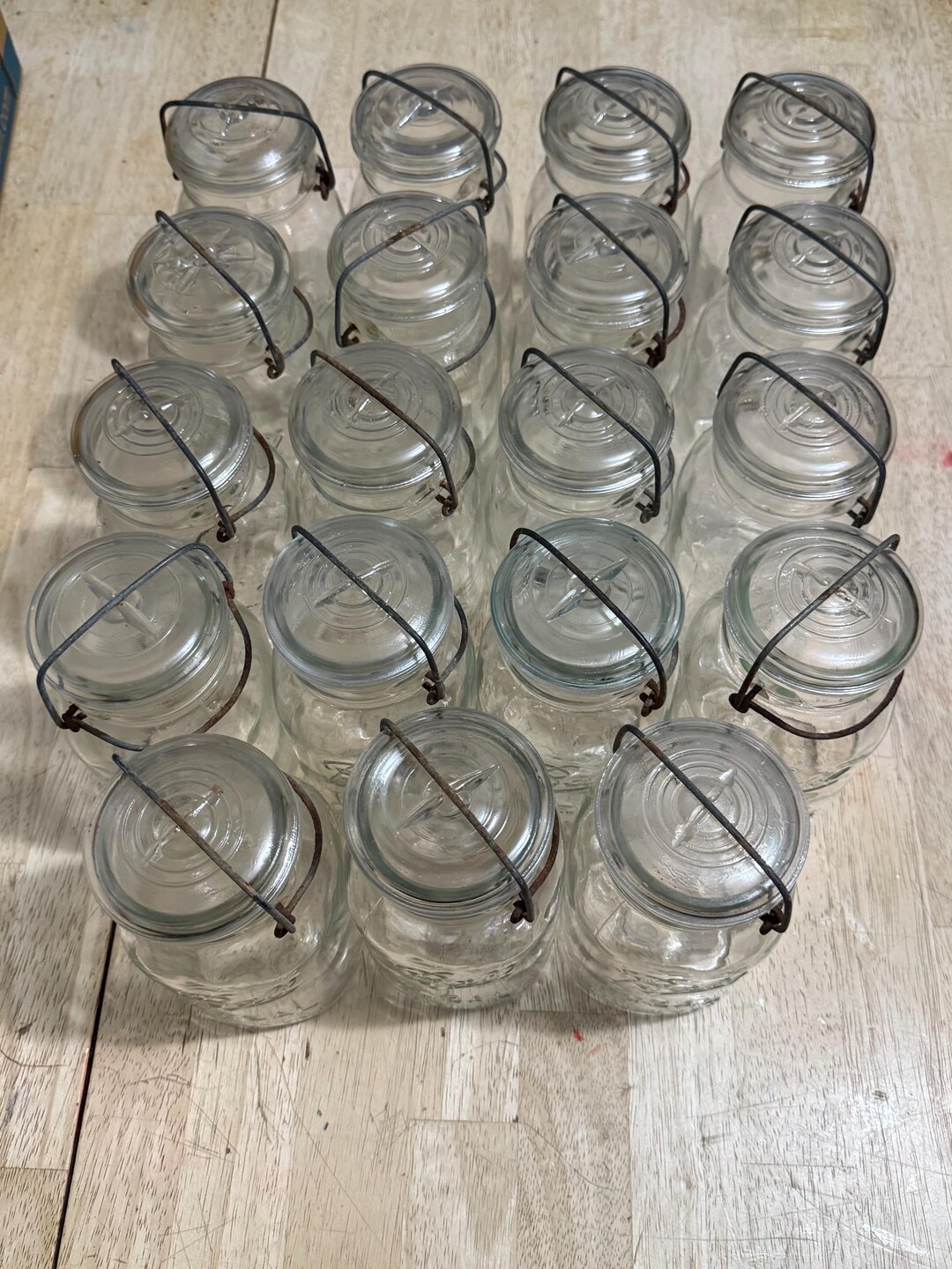 Vintage Ball Ideal Wire Bale Mason Jar Quart Size Glass Lid Made in USA ...