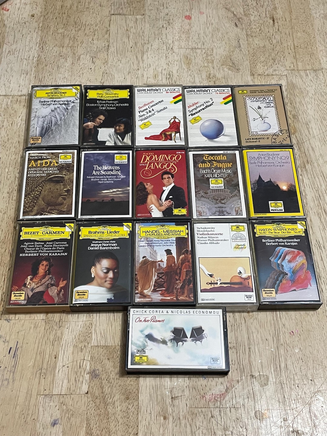 Huge Lot of 16 DEUTSCHE GRAMMOPHON Classical Chrome Cassette Tapes ...