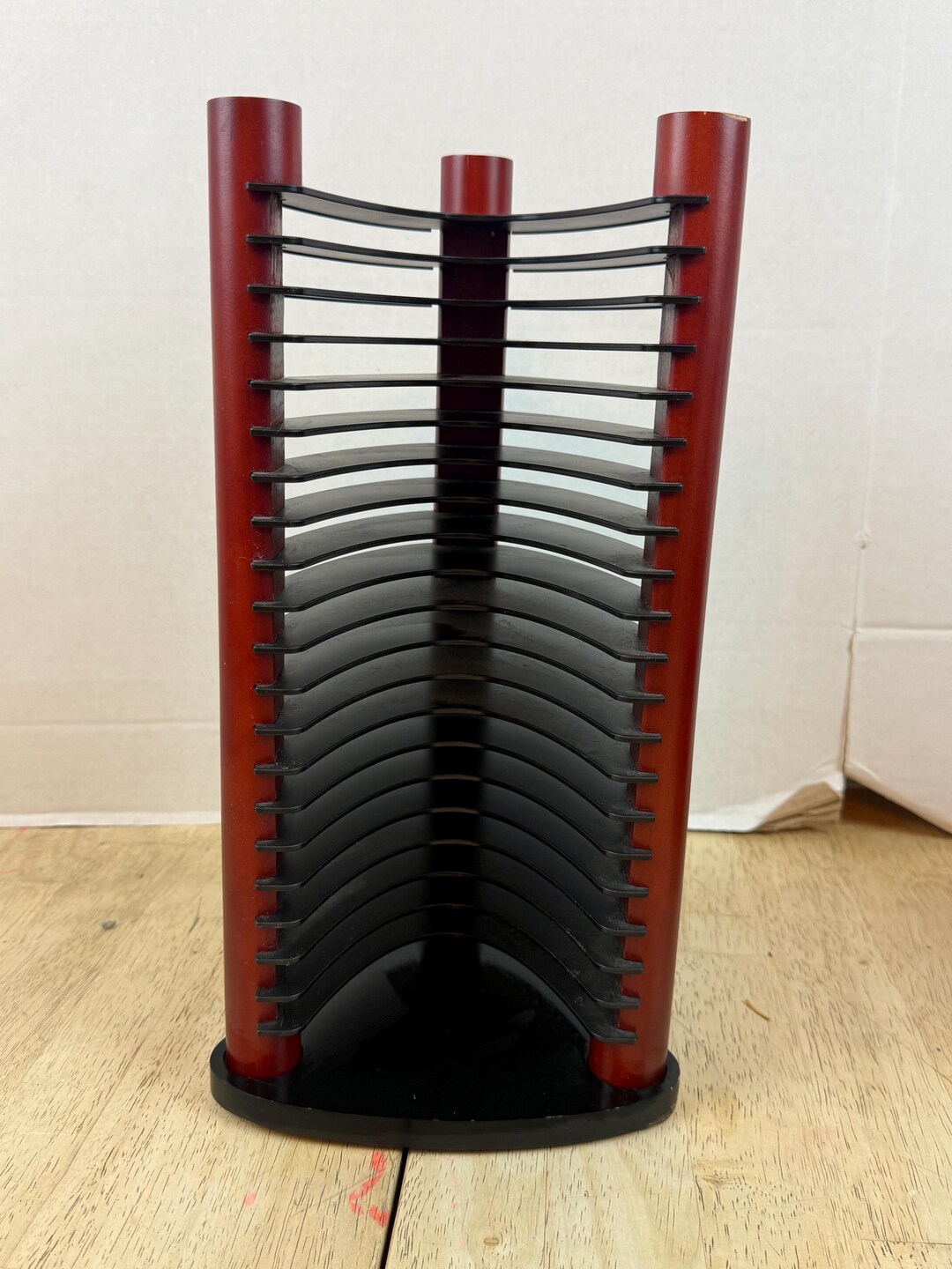 Vintage 20 CD Stackable Tower Rack Holder Organizer Retro 14x7x6 ...