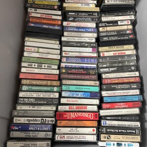 Vintage 15 Cassette Tape Lot Bulk for Art Crafts Decor Used Decoration ...
