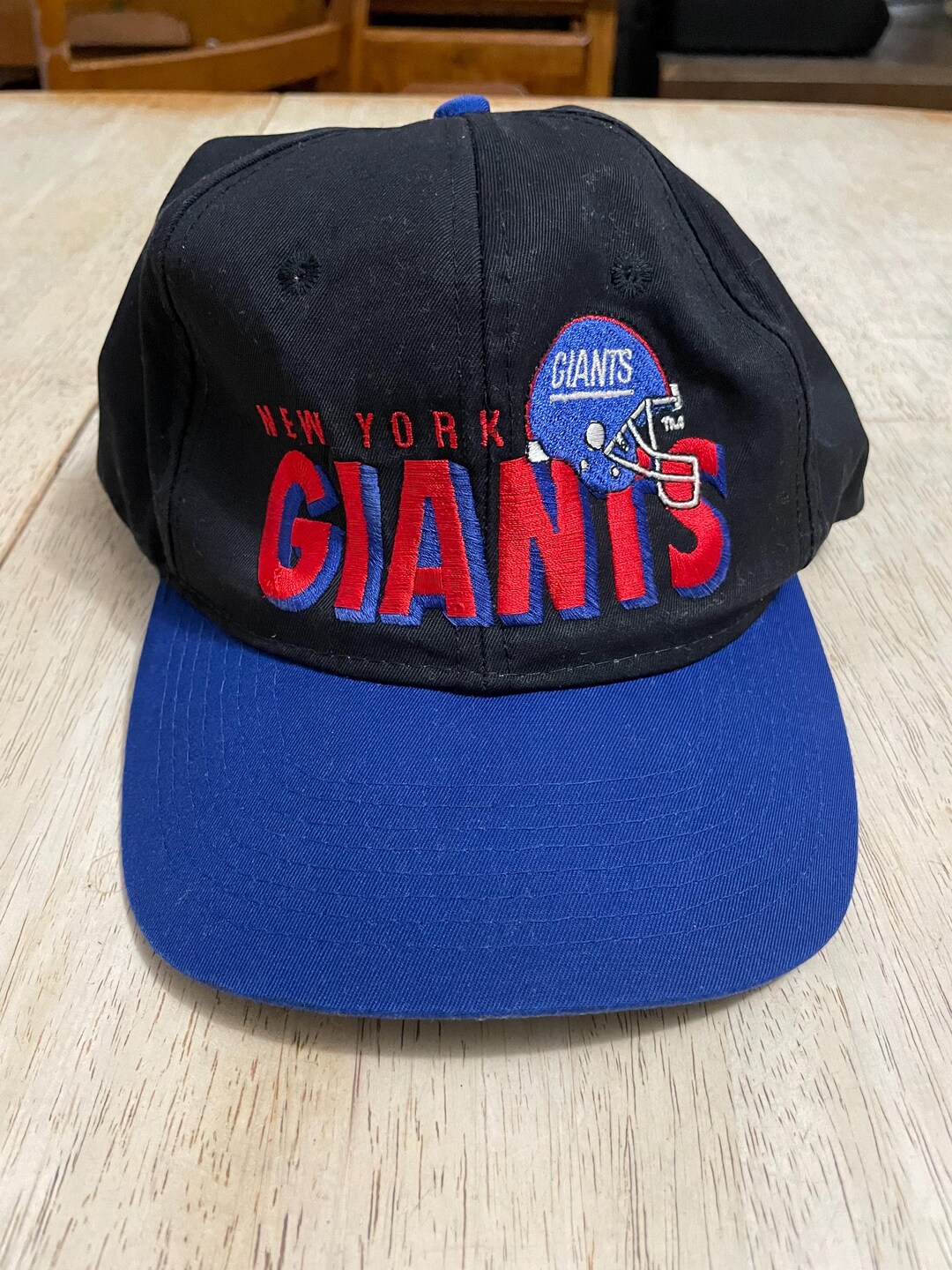 Vintage New York Giants AJD Signature Helmet Logo Snapback Hat Cap ...