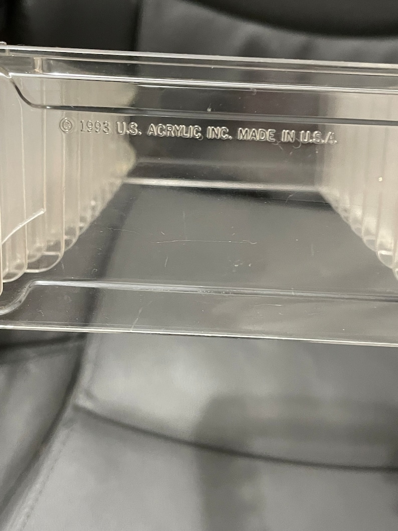 Vintage Clear Acrylic Cassette Tape Storage Case Organizer - Etsy