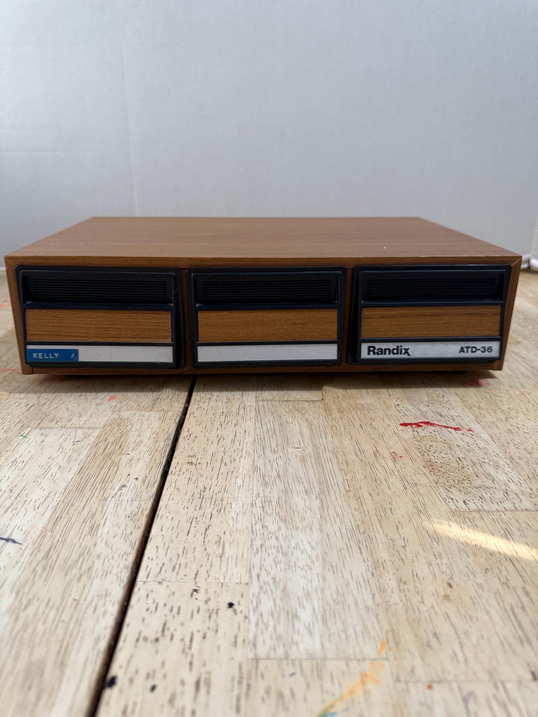 Vintage Cassette Tape Storage 3 Drawer 36 Tapes Box Holder Randix ATD ...
