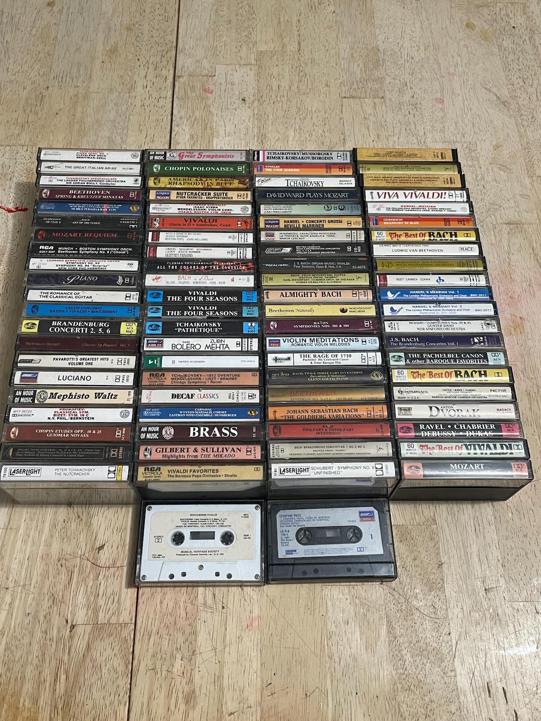 Huge Lot of 86 Classical Cassette Tapes Great Shape Beethoven Mozart ...
