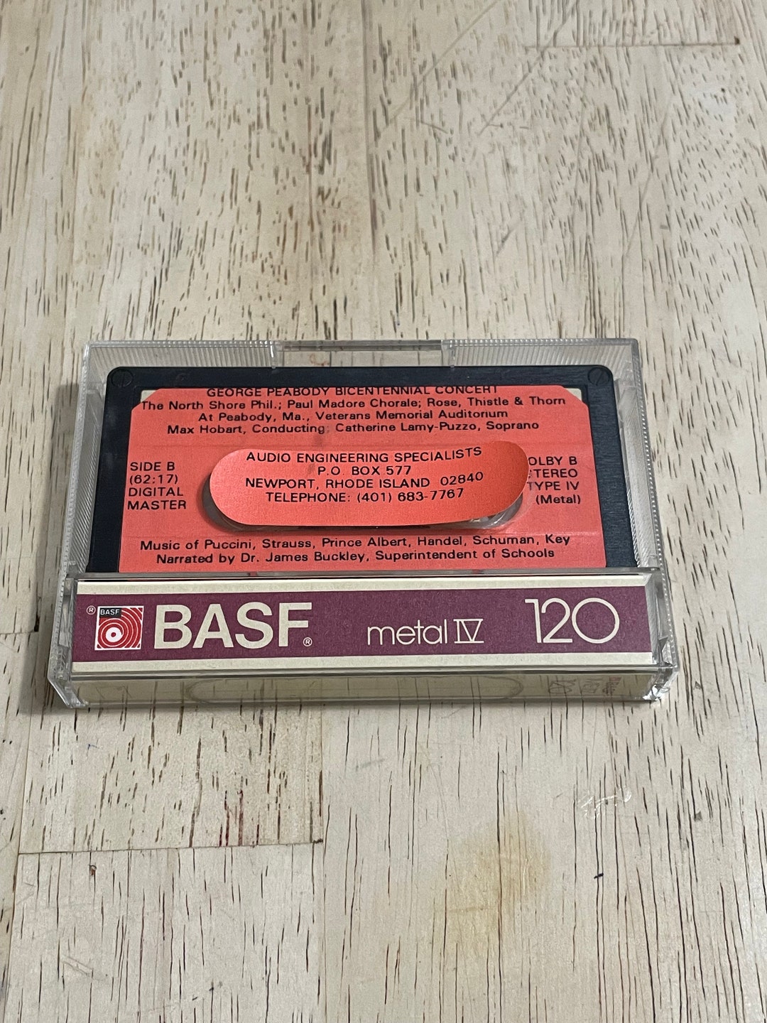 Used BASF Type IV Metal 120 Minute Cassette Tape 1983 - Etsy