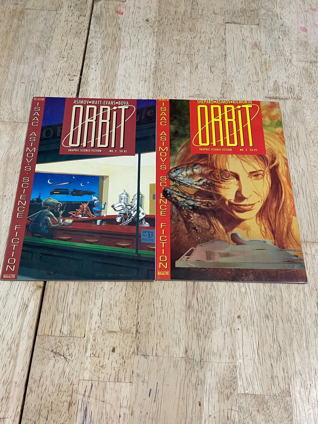 Orbit Isaac Asimov's Science Fiction Magazine, Issues #2 & 3, 1990 - Etsy