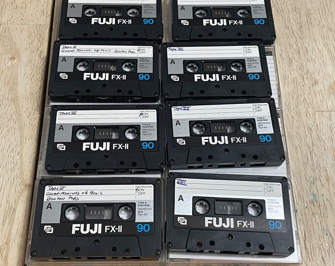 Lot of 8 Used Fuji FX-II 90 Type II High Bias Blank Cassette Tapes Fx Ii. - Etsy