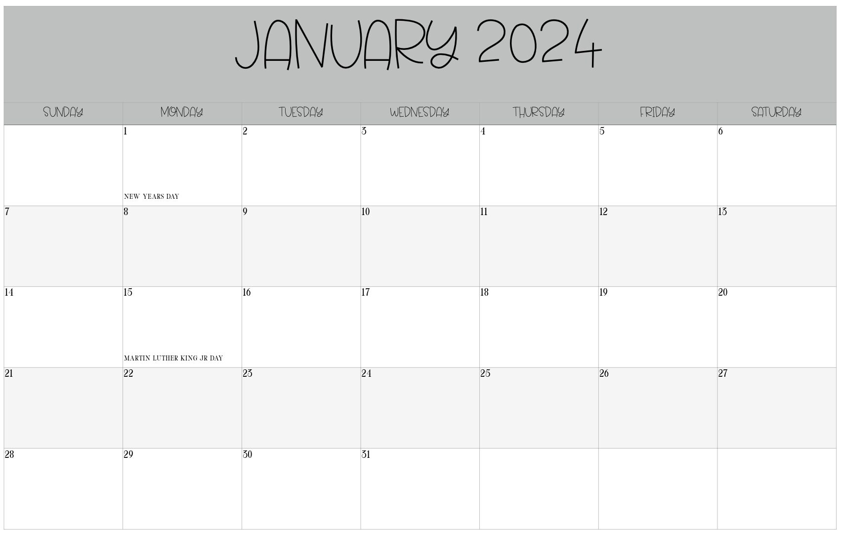 2023-2024 School Year Printable Calendar | 2023 - 2024 School Year ...