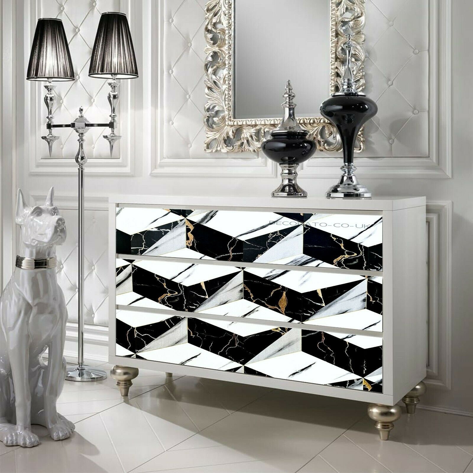 Art Deco Modern Marble Fablon Decal Sticky Back Plastic - Etsy UK