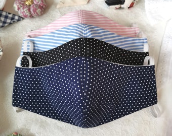 Striped Face Mask | Etsy