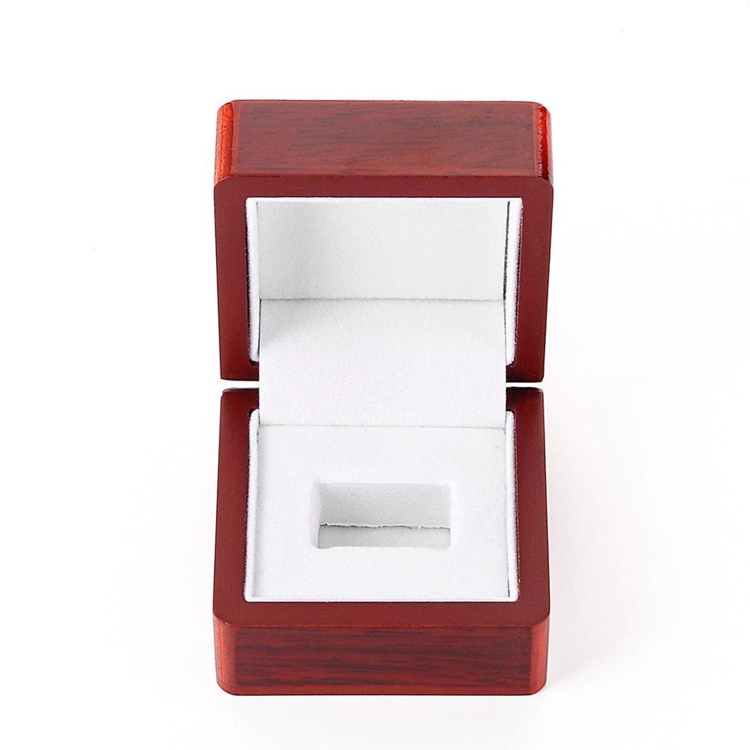 Single Hole Porous Champion Ring Packaging Wooden Box Flip Jewelry Box ...