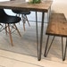 ARTEMIS Dining Table Bench Chairs Hairpin Luxury Industrial - Etsy UK