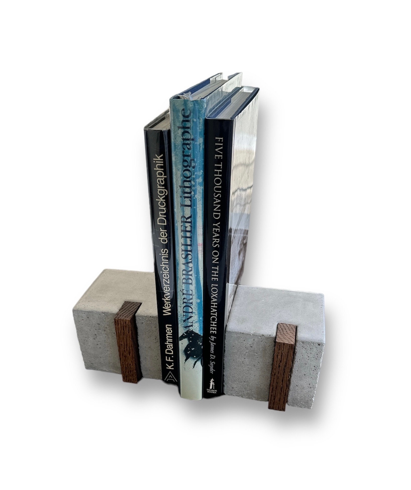 Modern Extra Heavy Duty Concrete Bookends Large Bookends Solid Bookends ...