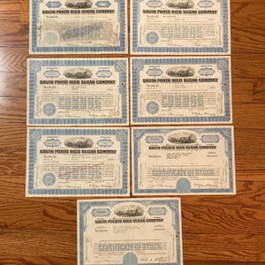Vintage Sugar Certificates - Etsy