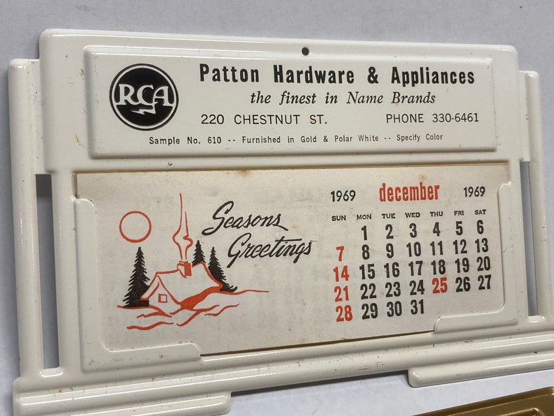 Two 1969 Desktop Advertisement Calendars - Etsy