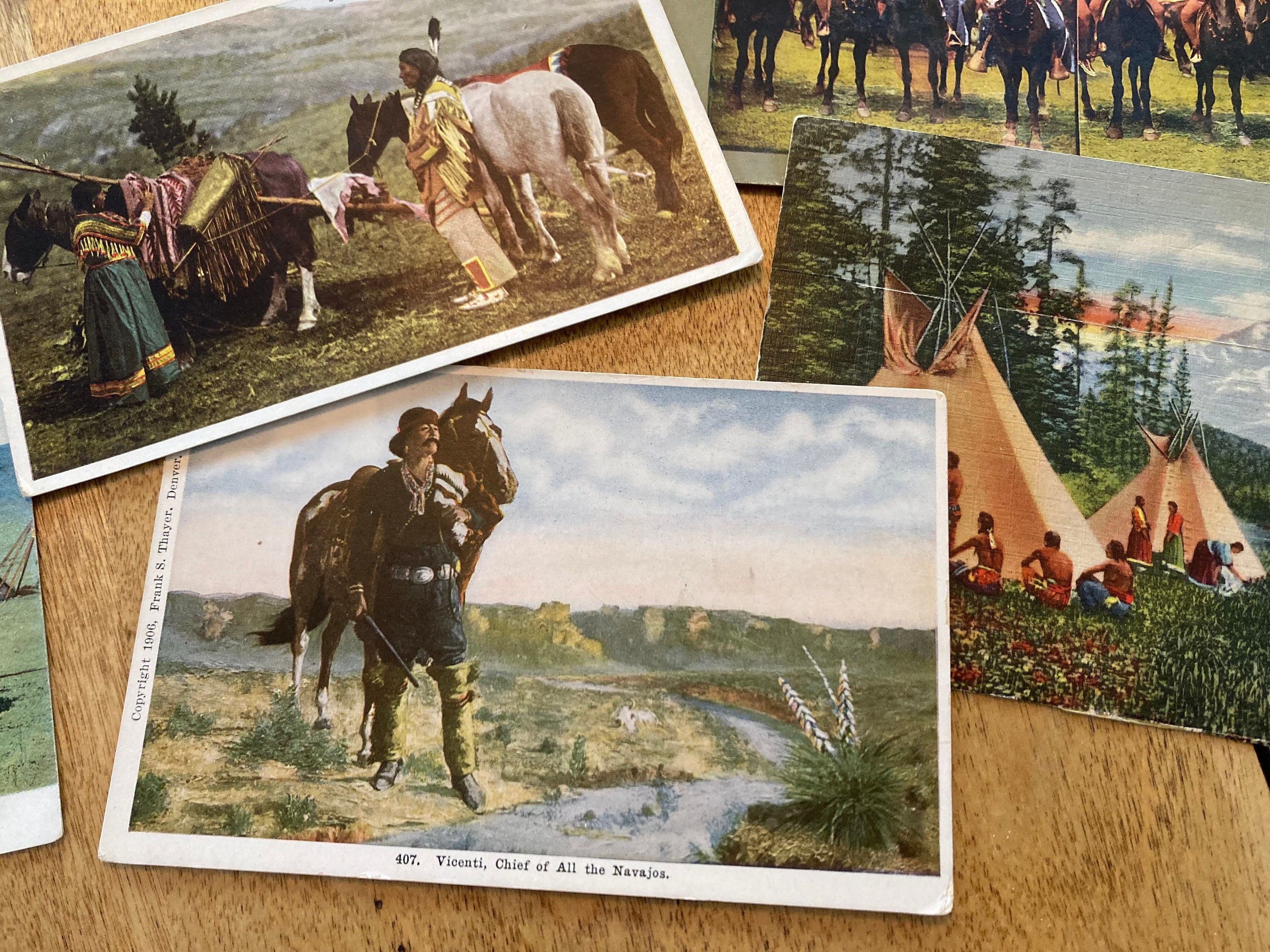 Native American Postcards - Etsy