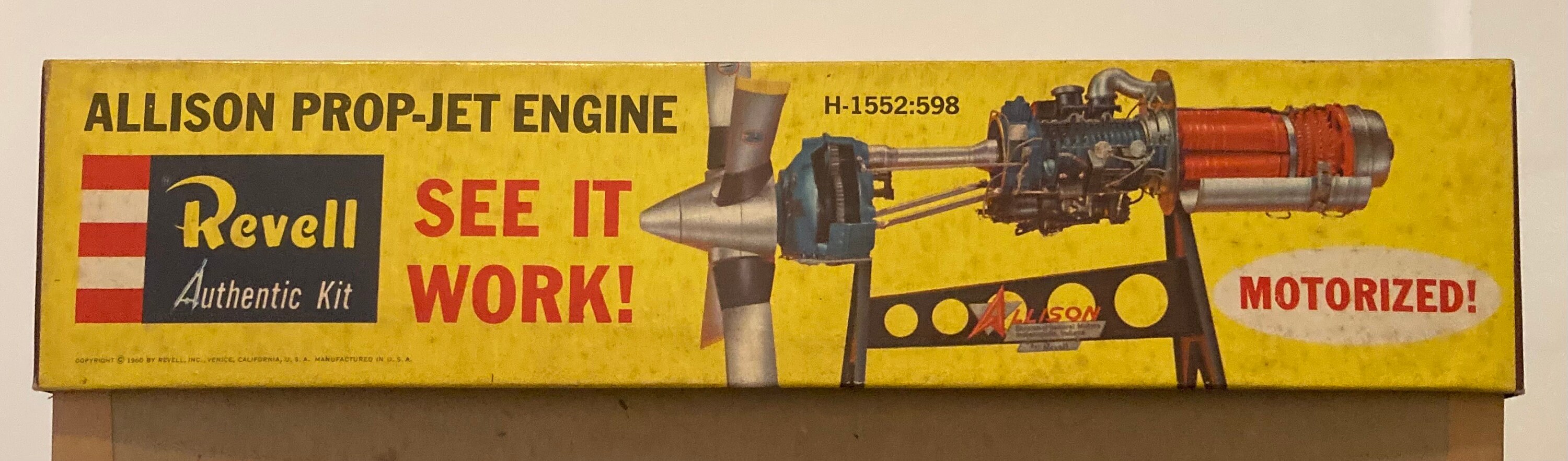 1960 Revell Allison Prop-jet Engine - Etsy
