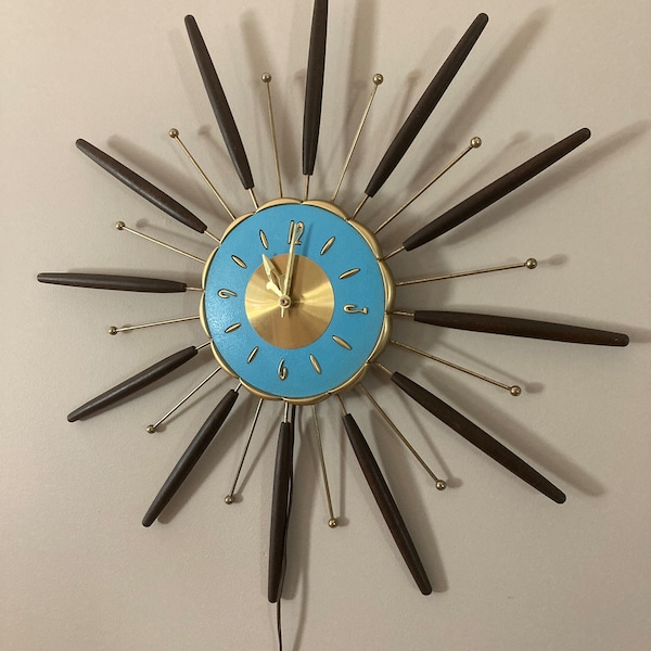 Starburst Clock - Etsy