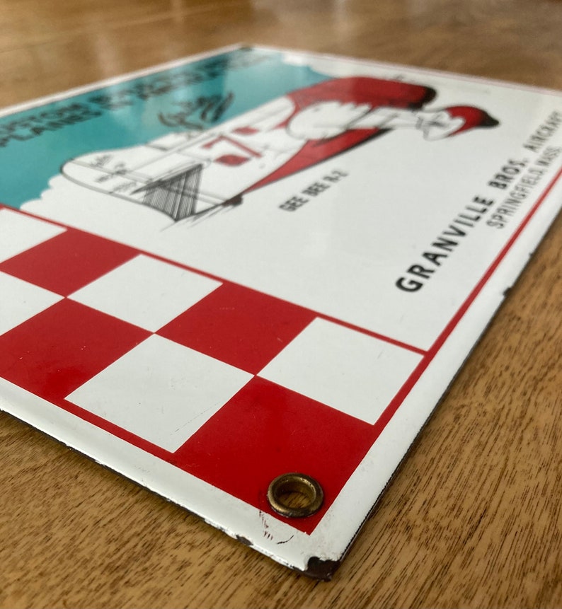 Porcelain Gee Bee 10X14 Sign - Etsy