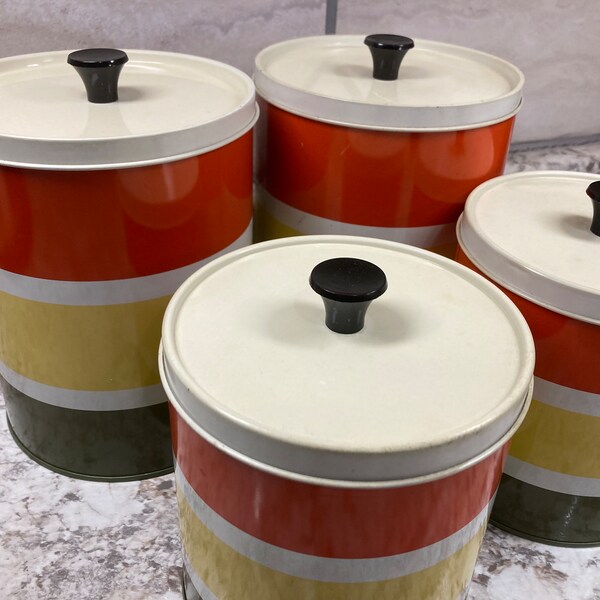 Retro Canister Set - Etsy