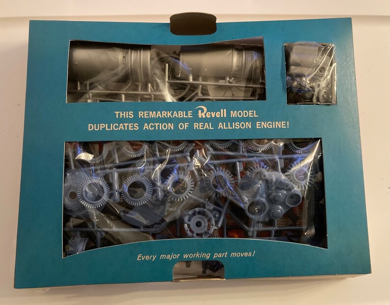 1960 Revell Allison Prop-jet Engine - Etsy