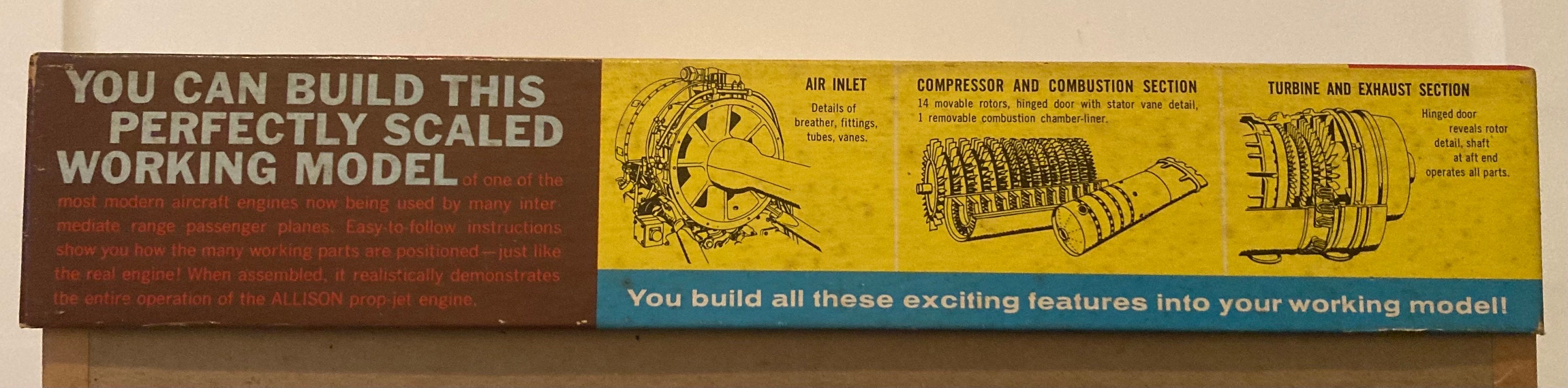 1960 Revell Allison Prop-jet Engine - Etsy