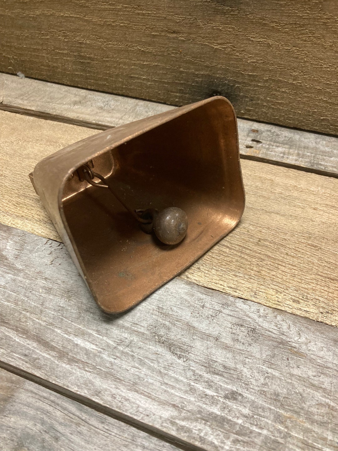 Large Copper Cow Bell - Etsy