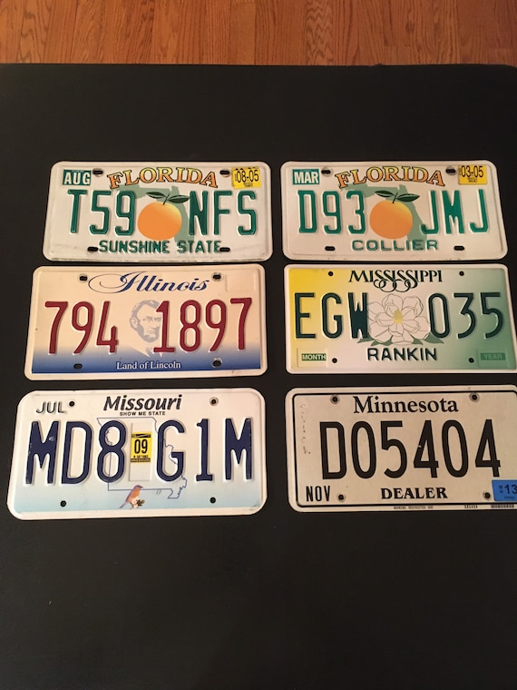 License Plates | Etsy