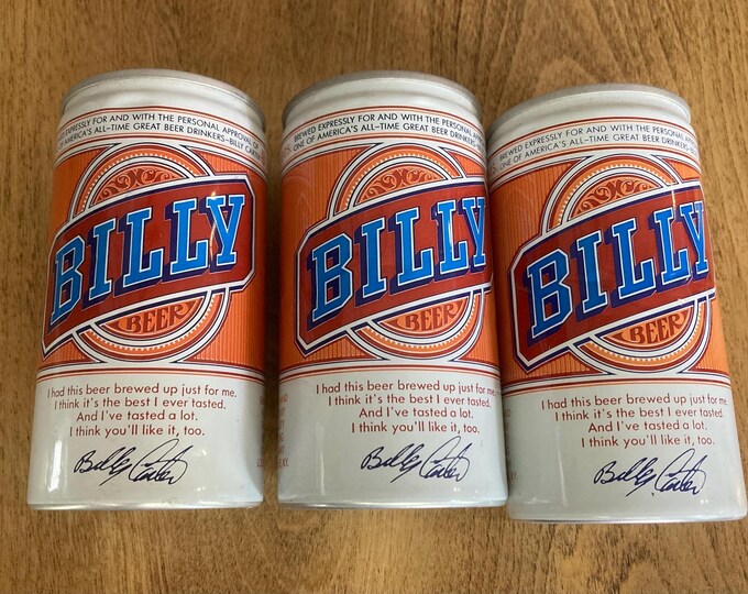 BILLY BEER CANS - Etsy
