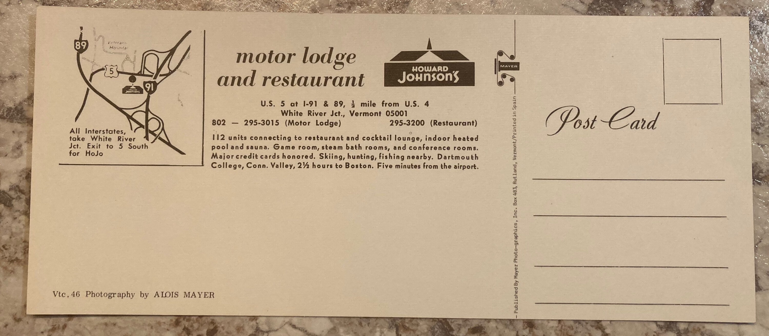 Two 1970’s Howard Johnson Postcards - Etsy