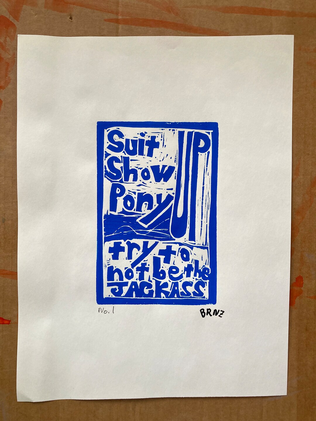 Suit up Show up Pony up Try to Not Be the Jackass Print - Etsy