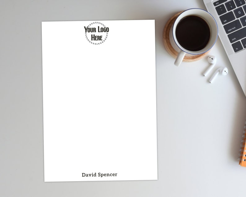 A4 or A5 Logo Notepad, Personalised Business Stationery, Thank You ...