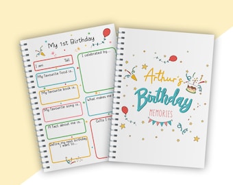 Keepsake Birthday Book - Etsy