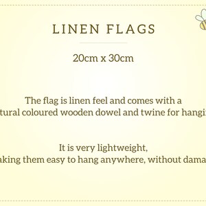 Personalised Linen Flag New Home Gift Wedding or - Etsy