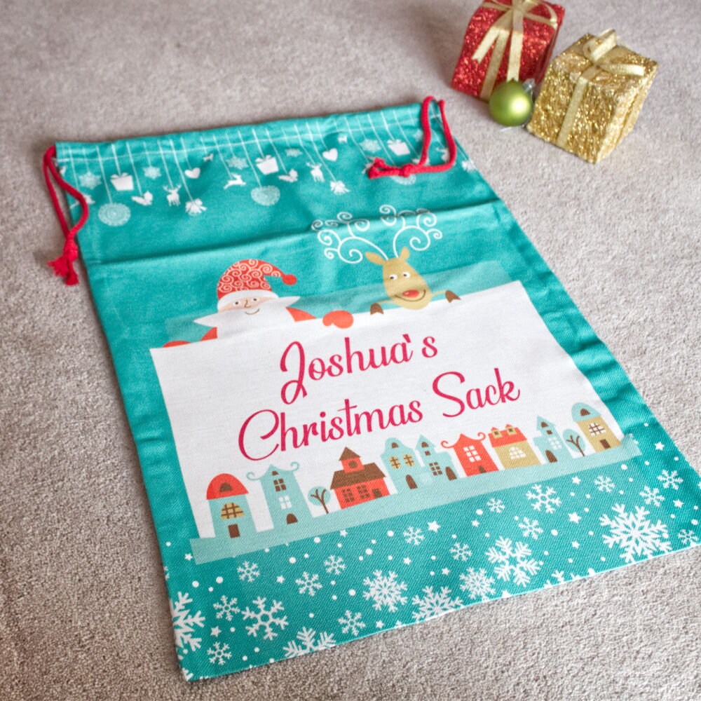 Christmas sack-personalised large santa sack Father | Etsy