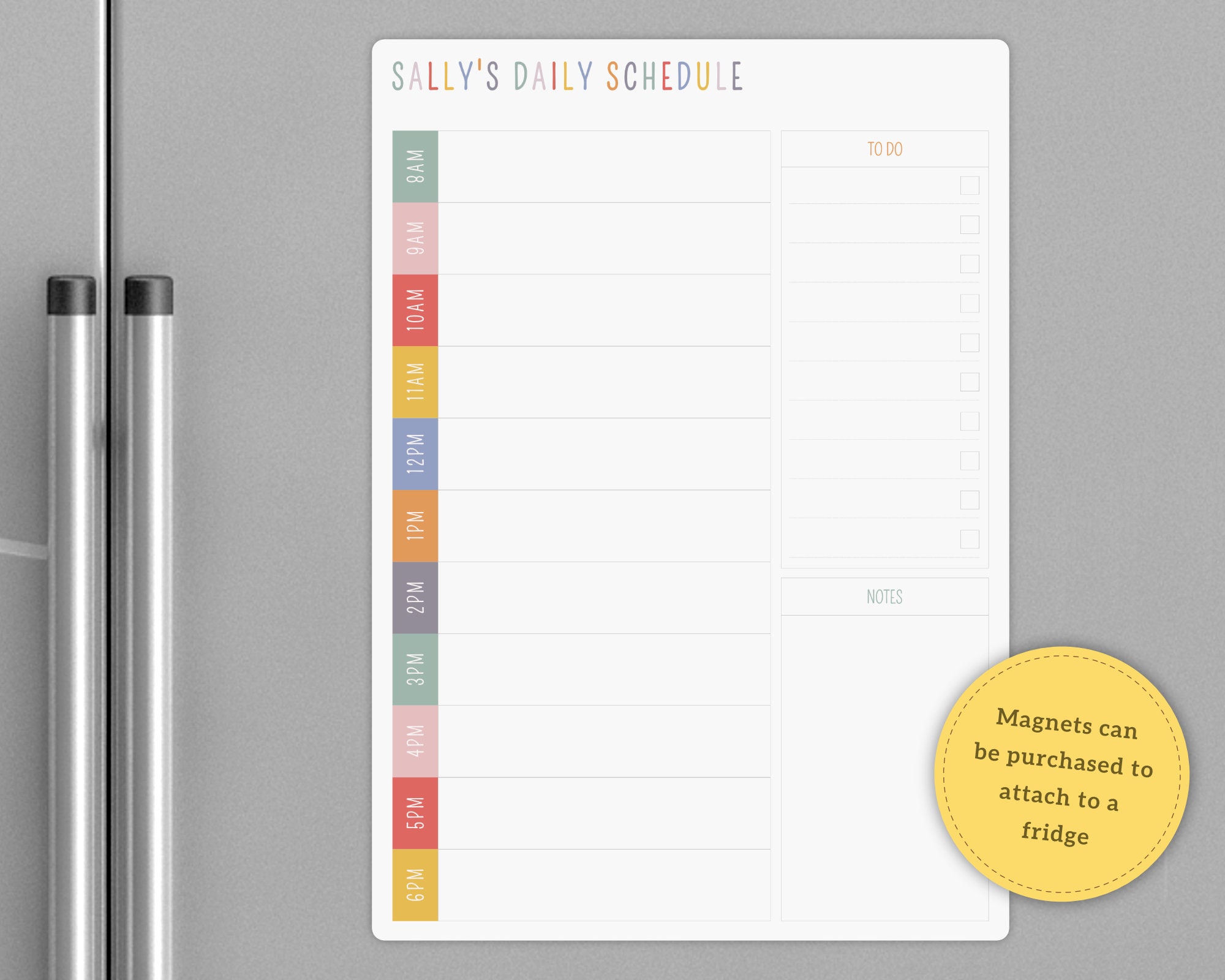Family Daily Schedule Planner Whiteboard Large A3 Write and - Etsy