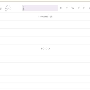 Printable To-do List Productivity Planner, Daily Task Organiser ...
