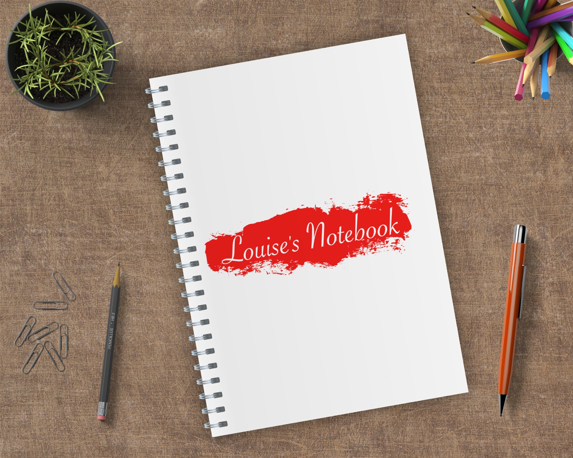 Personalised Wire Bound Notebook Notepad Daily Organiser | Etsy