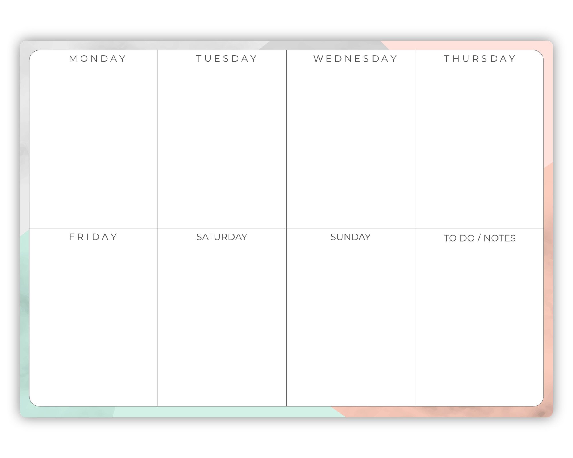 Weekly Planner Family Planner Meal Planner Fridge Planner - Etsy UK