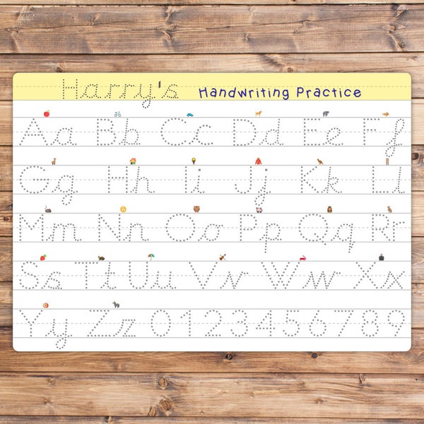 Cursive Practice Sheets - Etsy