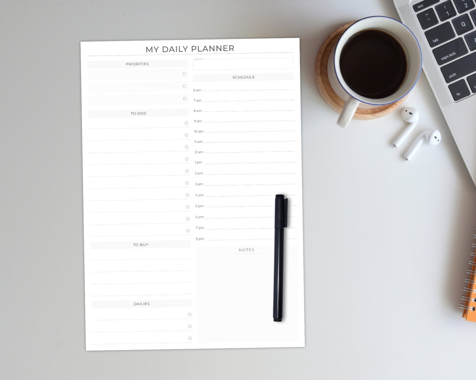 Personalised Daily Planner Notepad To Do List Pad A5 A4 Desk | Etsy