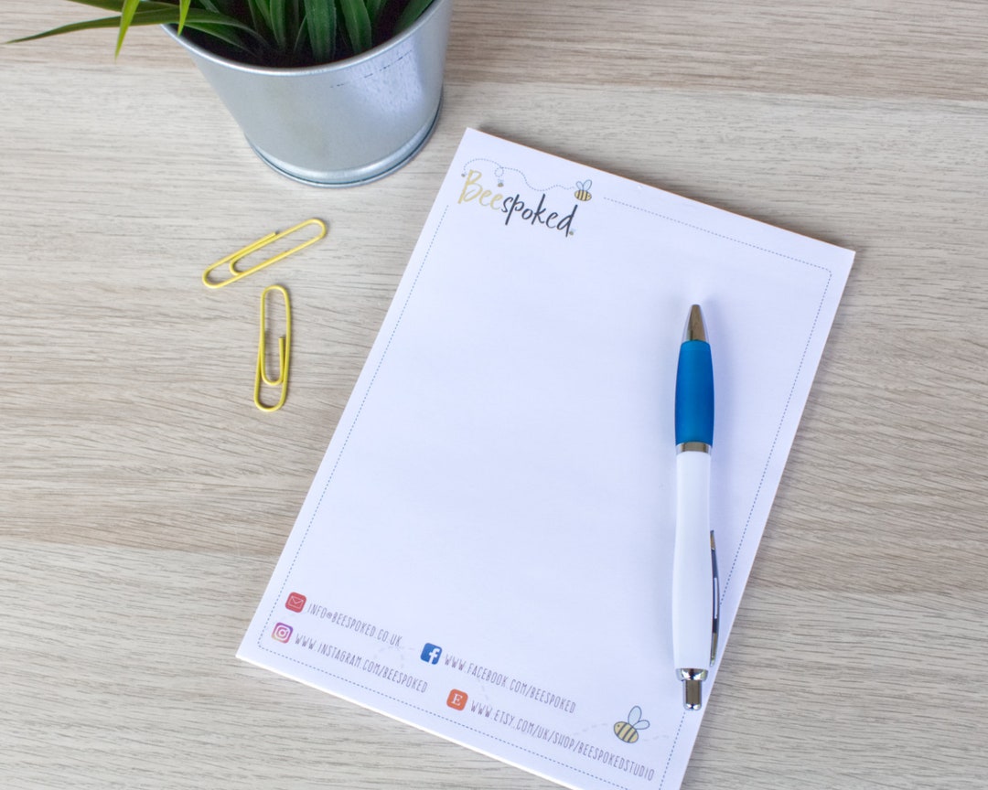 Personalised Logo Notepads at David Velasquez blog